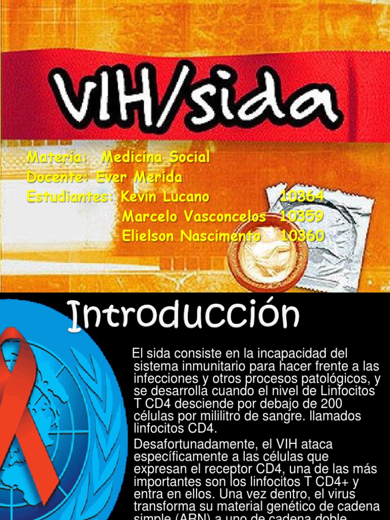 Grupo 1 - Vih Sida - Diapositivas | PDF | VIH / SIDA | Retrovirus