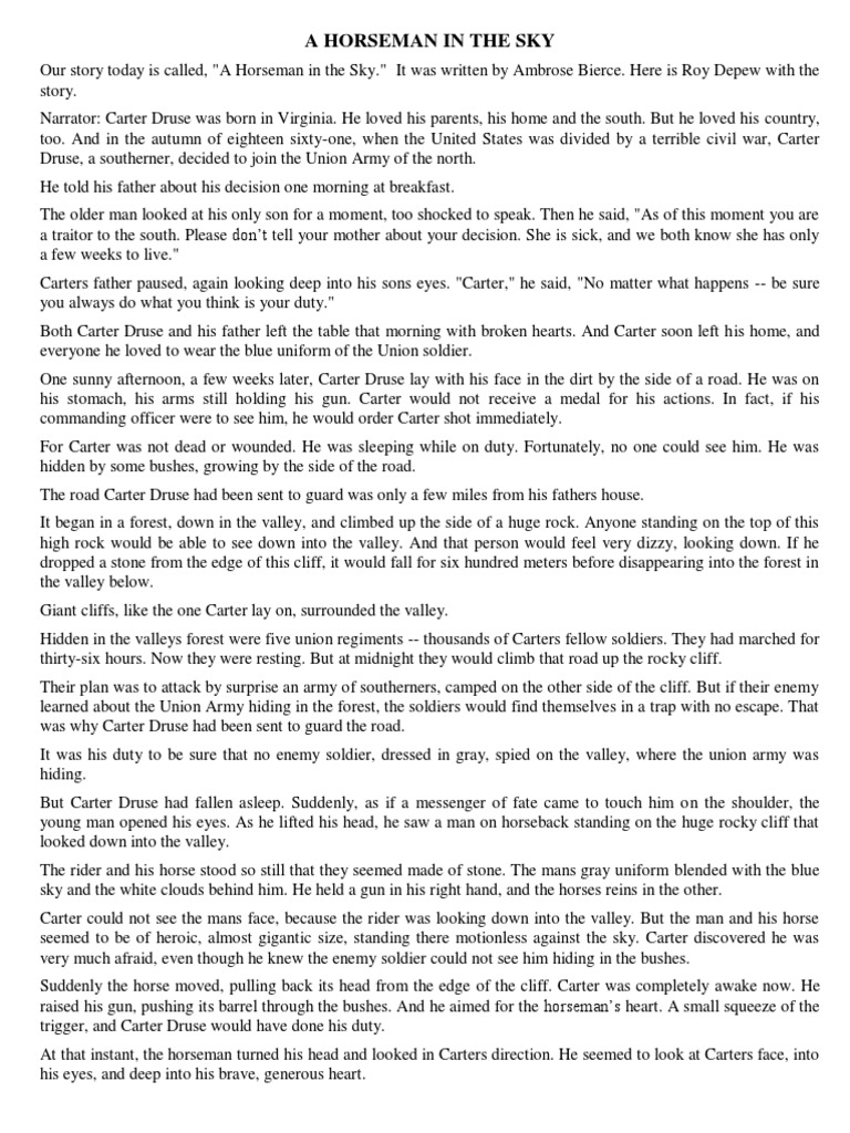 A Horseman in The Sky | PDF | Union (American Civil War) | Horses