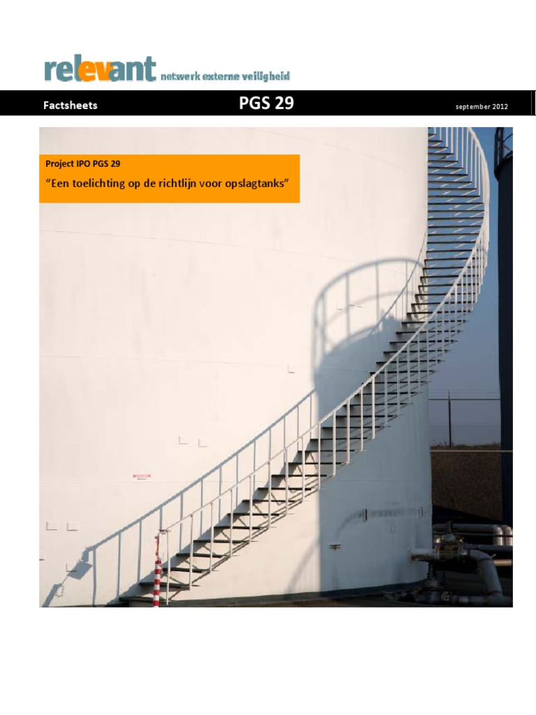 Factsheets PGS 29 - Een Toelichting Op de Richtlijn Voor Opslagtanks | PDF