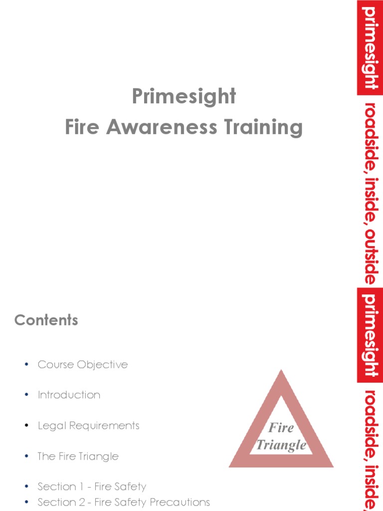 Fire Awareness Presentation Pdf Firefighting Fire Safety