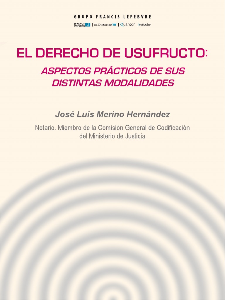 Ebook El Derecho de Usufructo | PDF | Propiedad | Compartir (Finanzas)