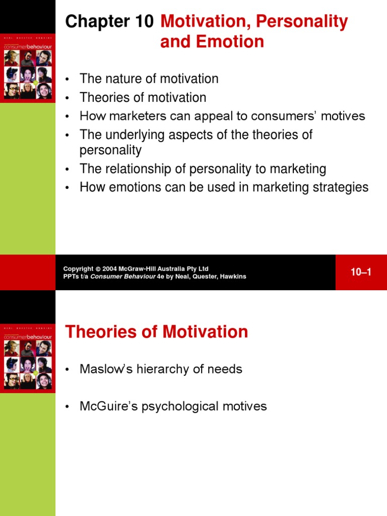 Motivation, Personality and Emotion | PDF | Motivation | Motivational