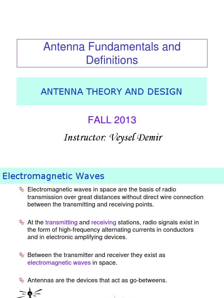 Antenna Theory and Design Slides 1 | PDF | Antenna (Radio ...