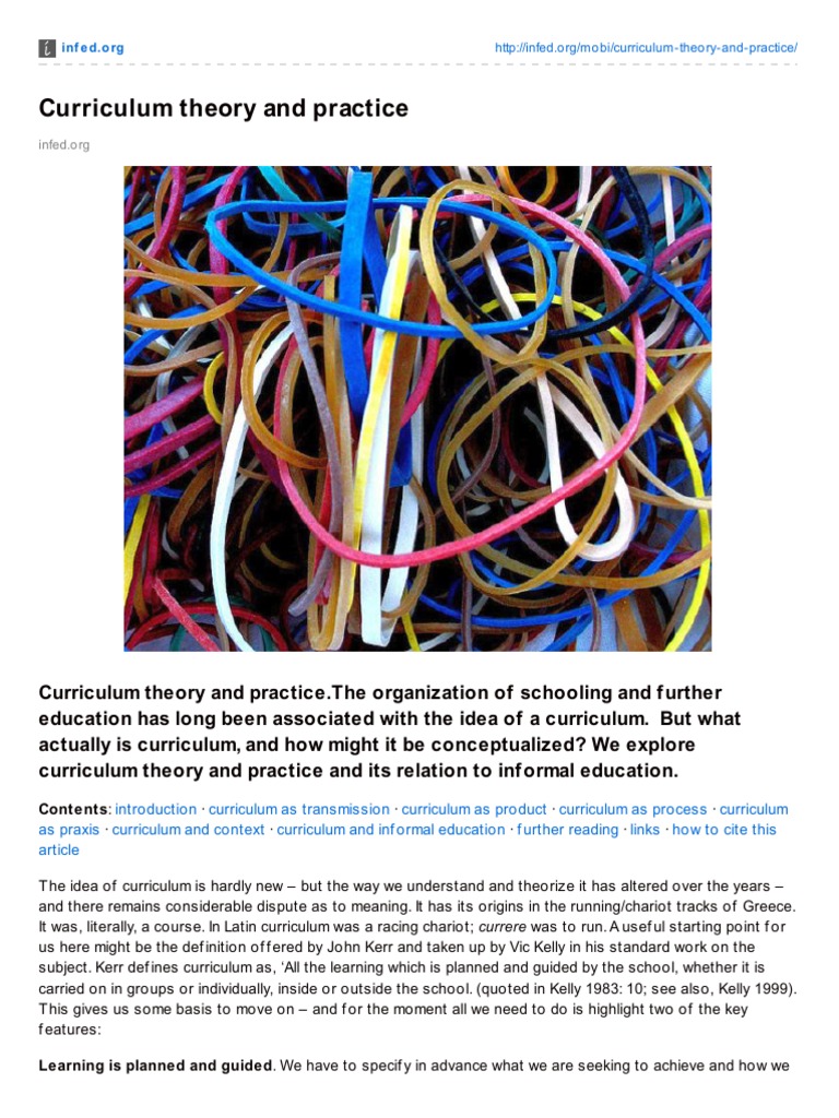 Curriculum Theory and Practice | PDF | Curriculum | Theory