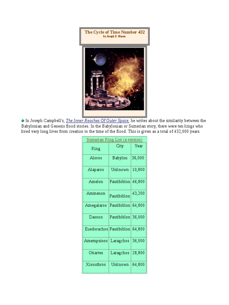 The Significance of Number 432 | PDF | Genesis Flood Narrative | Noah