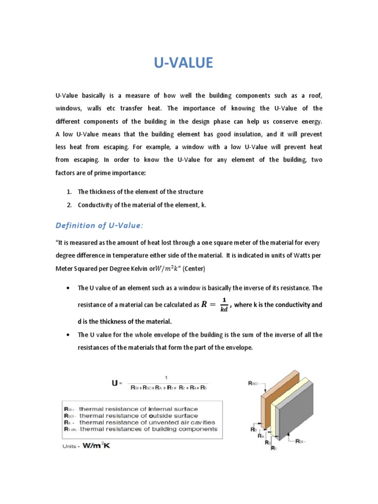 U Value What Is Doc L?