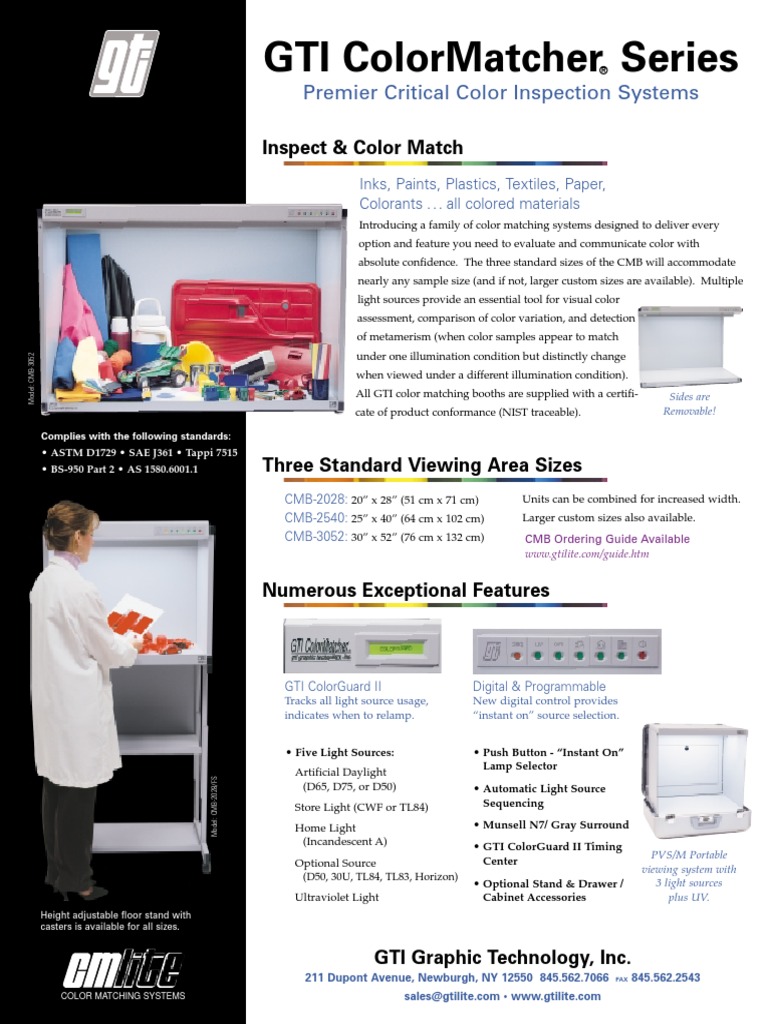 GTI ColorMatcher Series | PDF | Lighting | Color