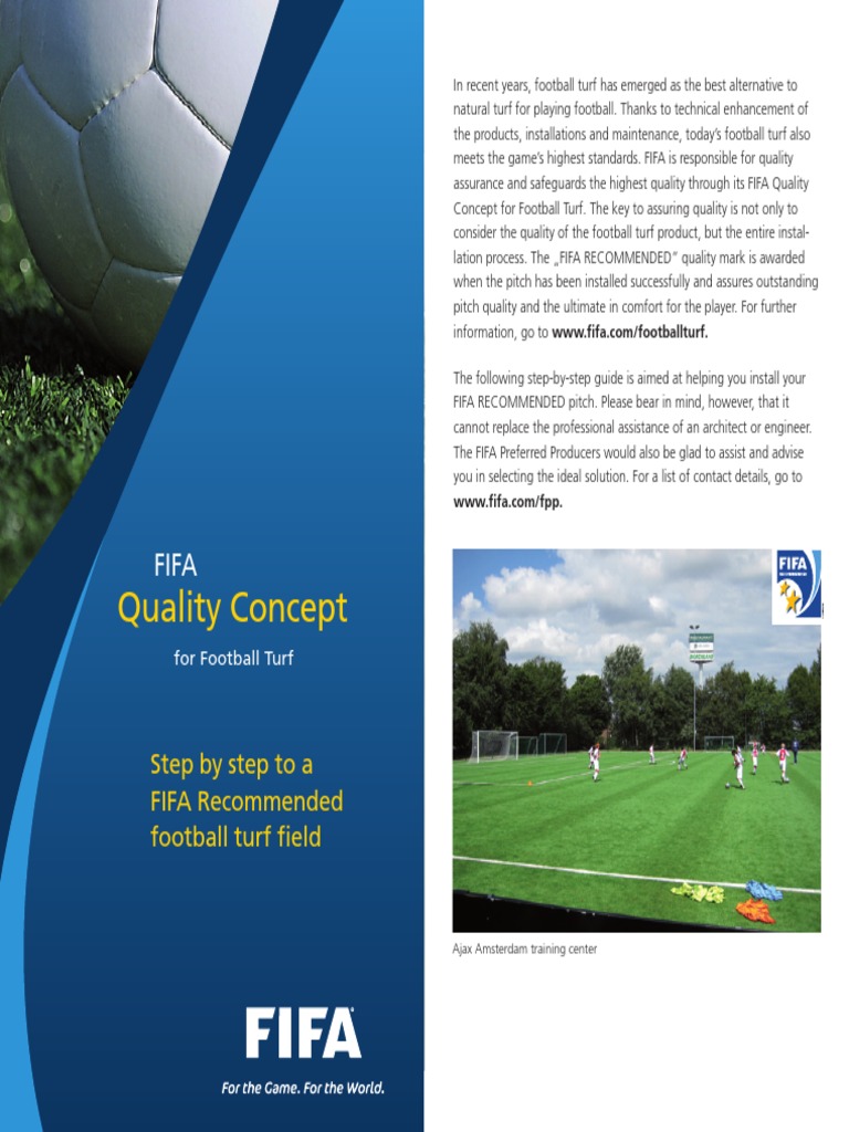 Quality Concept: Step by Step To A FIFA Recommended Football Turf Field ...
