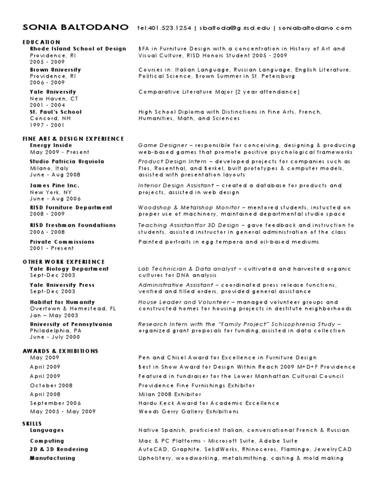 Sonia Baltodano Resume | PDF | Computing And Information Technology