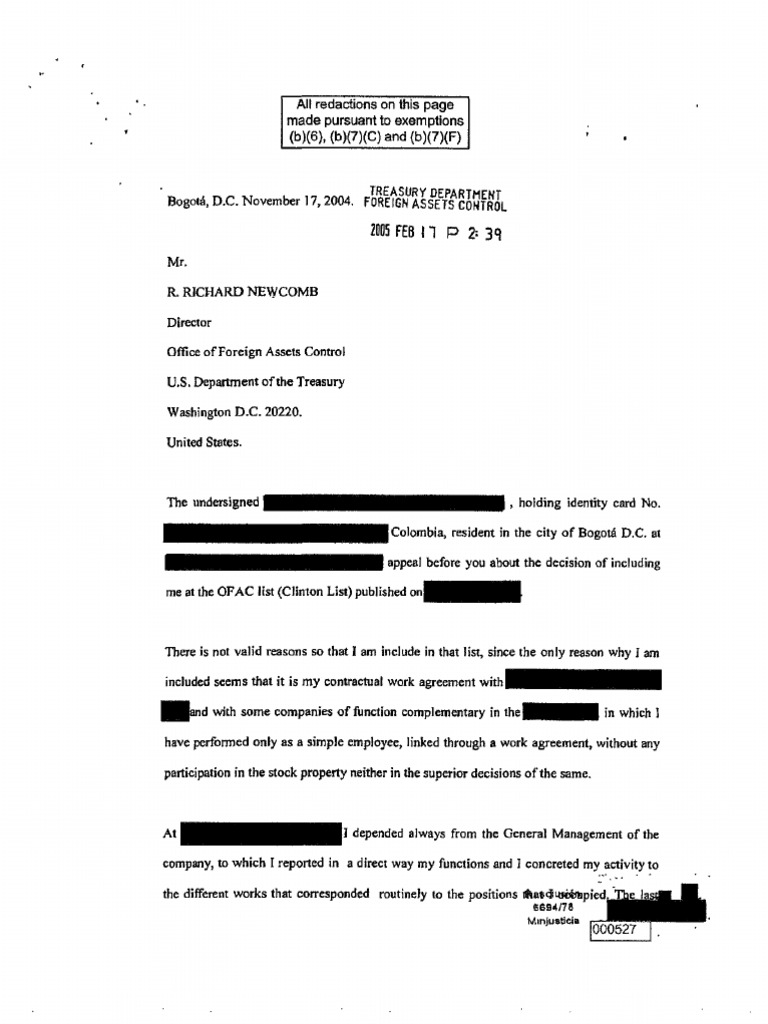 2005 FEB I T P 2-. 3q: All Redactions On This Page Made Pursuant To ...