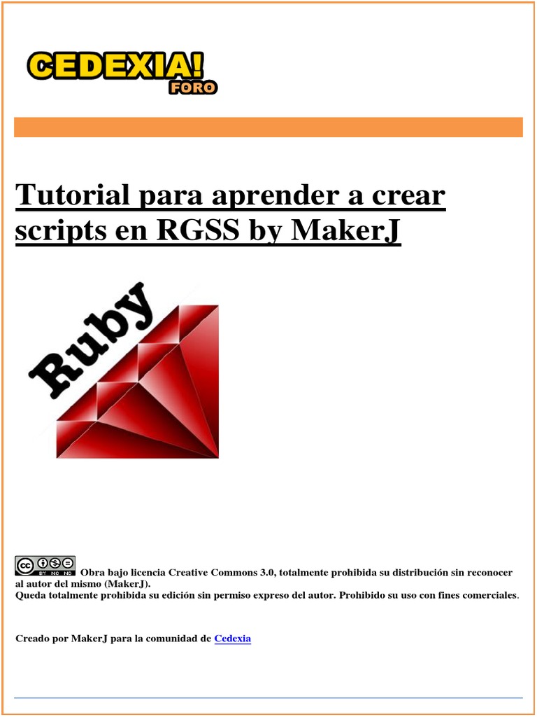Manual para Aprender RGSS by MakerJ | PDF | Estructura de datos de ...