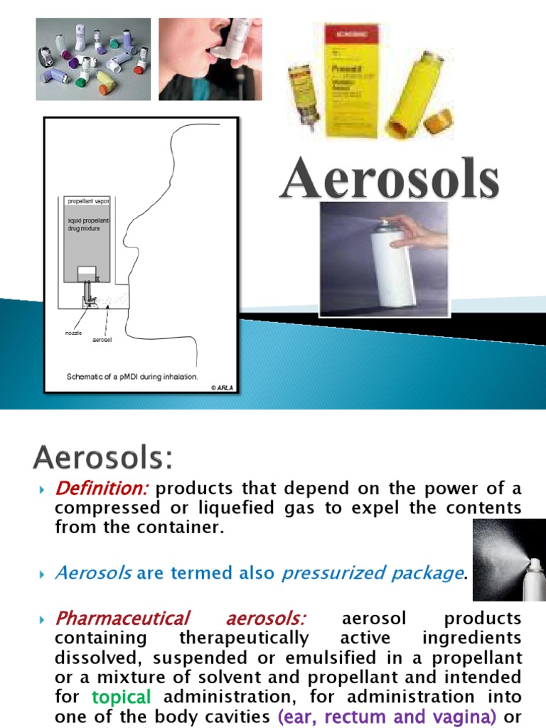 Aerosols powerpoint | Propellant | Valve | Free 30-day Trial | Scribd