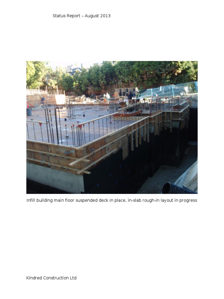 August 2013 Construction Status Update | PDF | Law