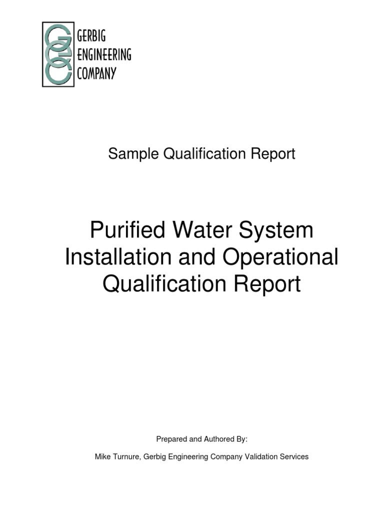 DI-IQ-OQ-Report-(1) | Verification And Validation | Water Supply Network
