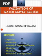 Water System Validation in Pharma | PDF | Verification And Validation ...