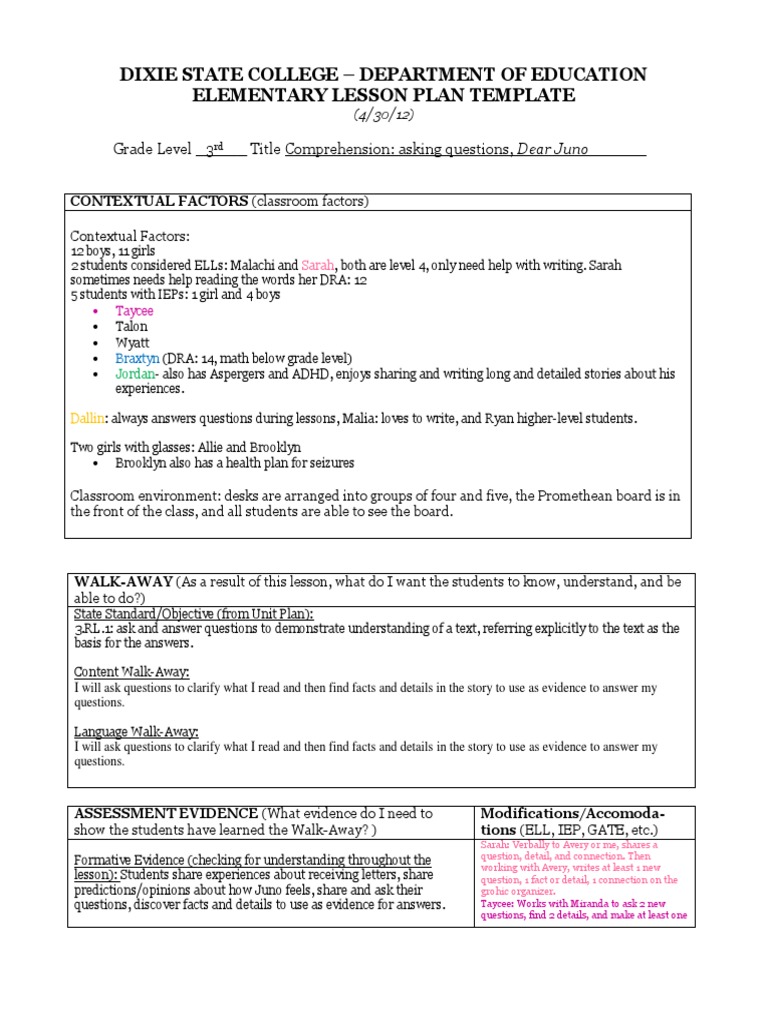 Comprehension Strategies for 3rd Grade | PDF | Question | Reading ...