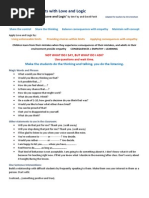 Love and Logic (Cheat Sheet) - KES Principals | PDF | Psychological ...
