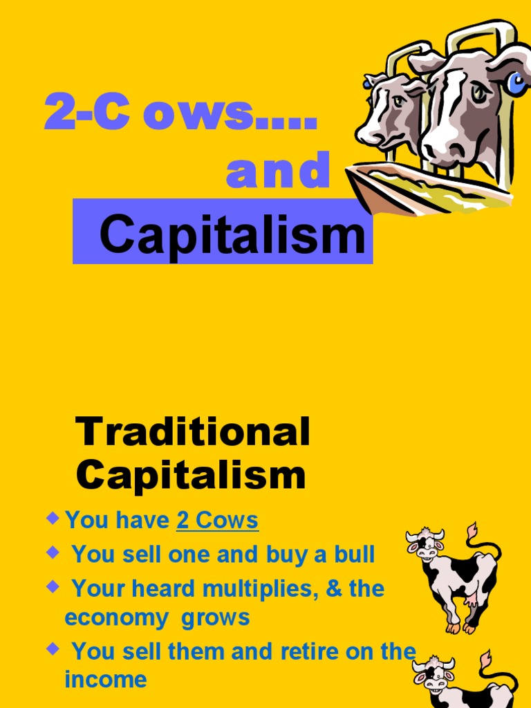 Cows and Capitalism | PDF | Capitalism | Economies