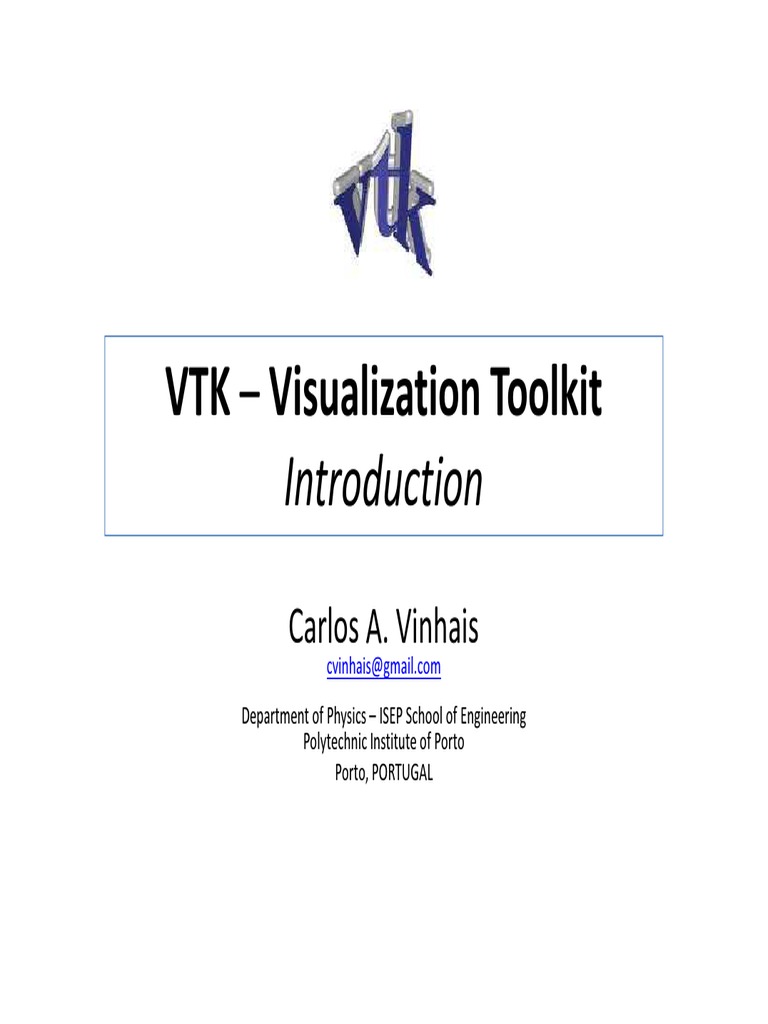 VTK VisualizationToolkit Introduction | PDF | Rendering (Computer Graphics) | Computer Graphics