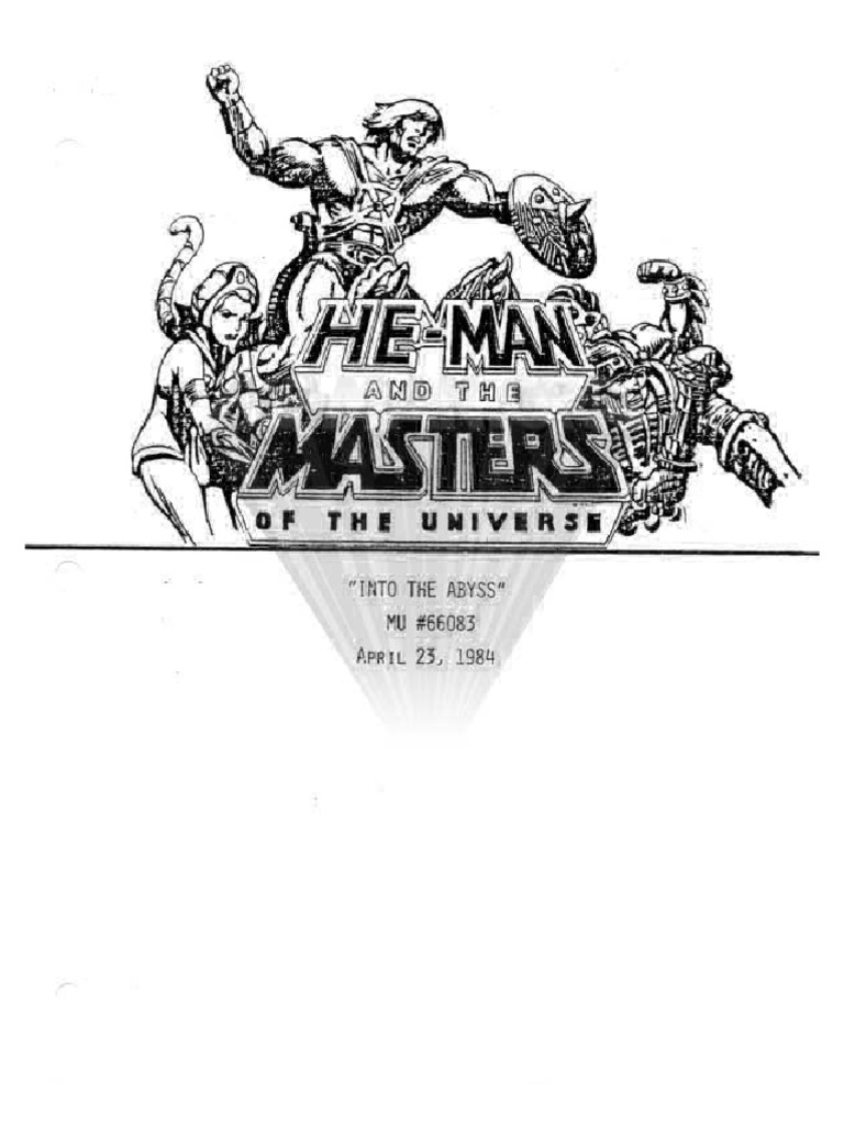 He-Man and The Masters of The Universe Into The Abyss | PDF