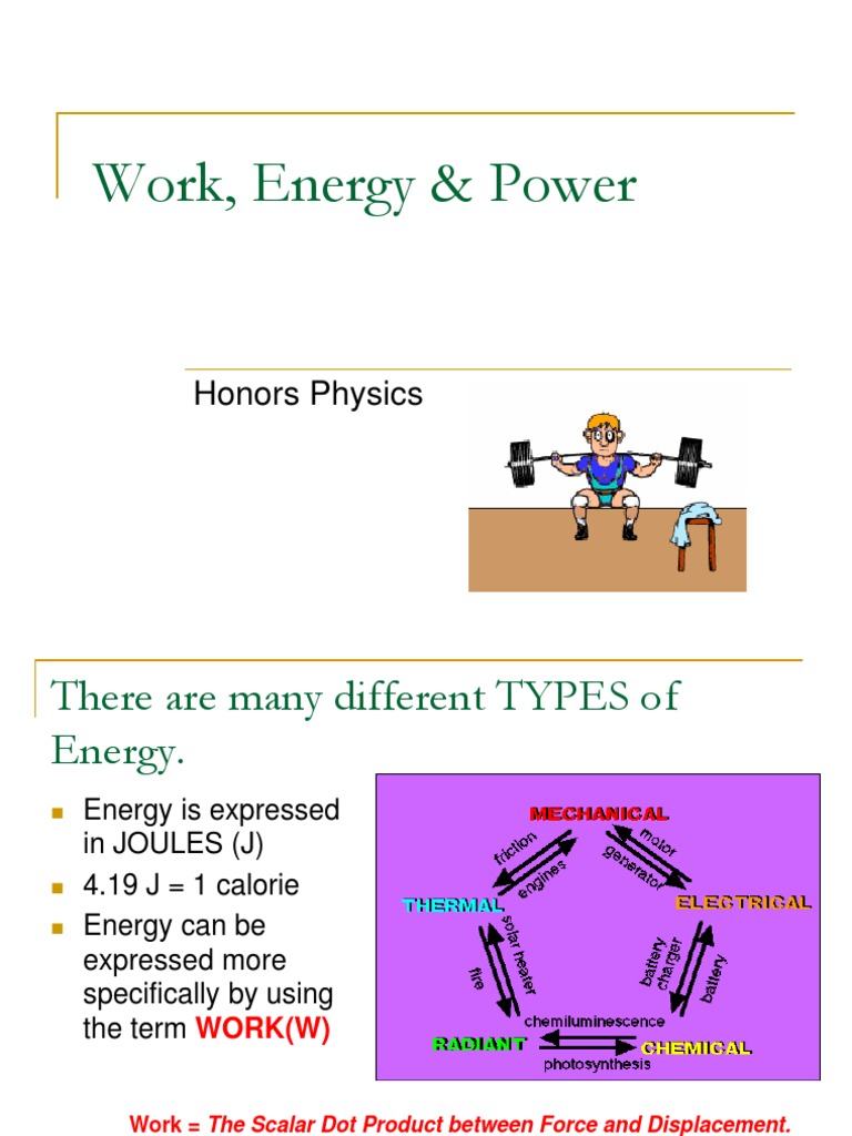 Work, Energy, and Power in Physics | PDF | Physical Cosmology | Motion ...