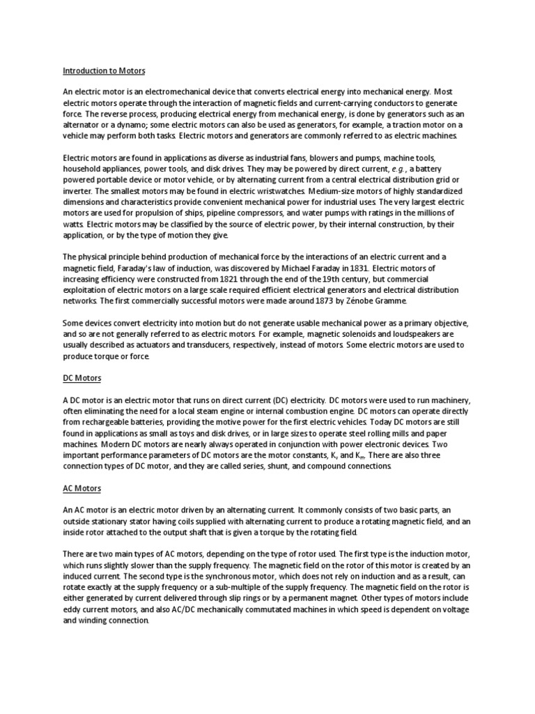 Reaction Paper (Draft) | PDF | Electric Motor | Engines