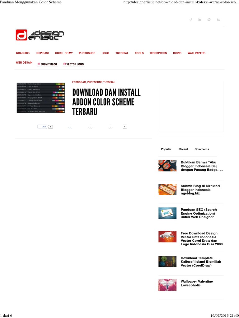 Panduan Menggunakan Color Scheme | PDF | Karier & Perkembangan | Seni