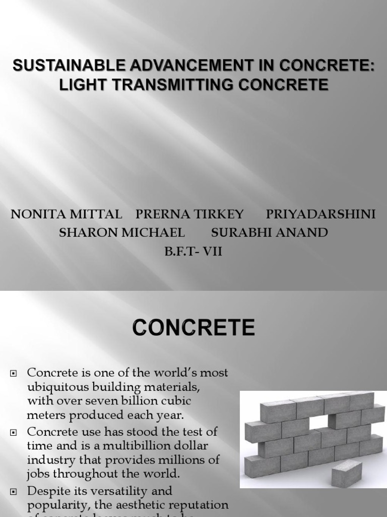 Light Transmitting Concrete | Optical Fiber | Concrete