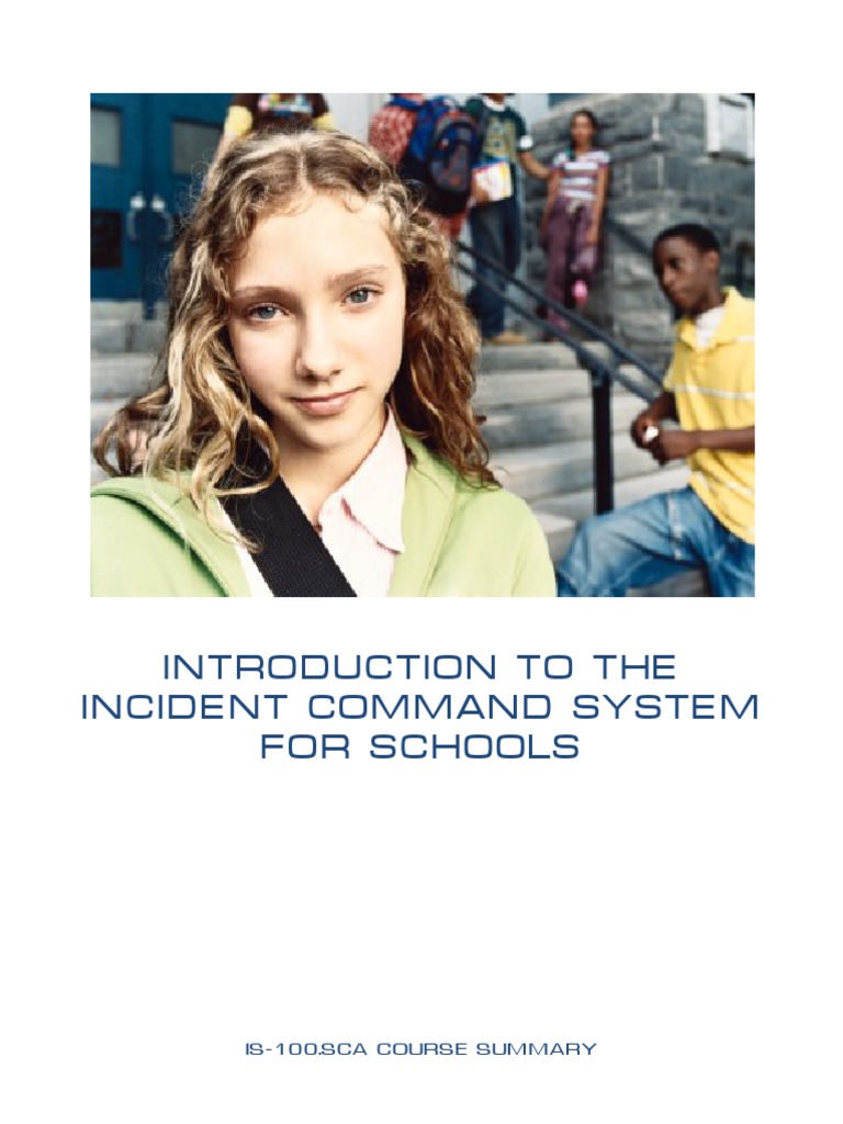 Introduction To The Incident Command System For Schools | PDF ...
