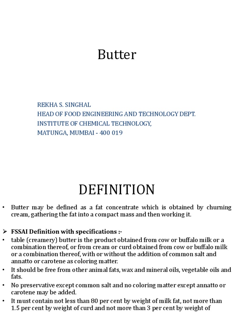 Butter | PDF | Butter | Cream