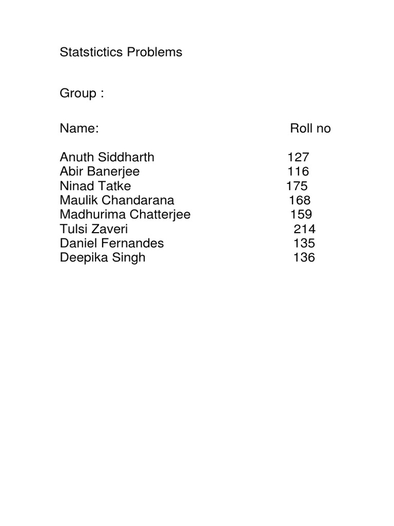 Statstictics Problems | PDF | Confidence Interval | Margin Of Error