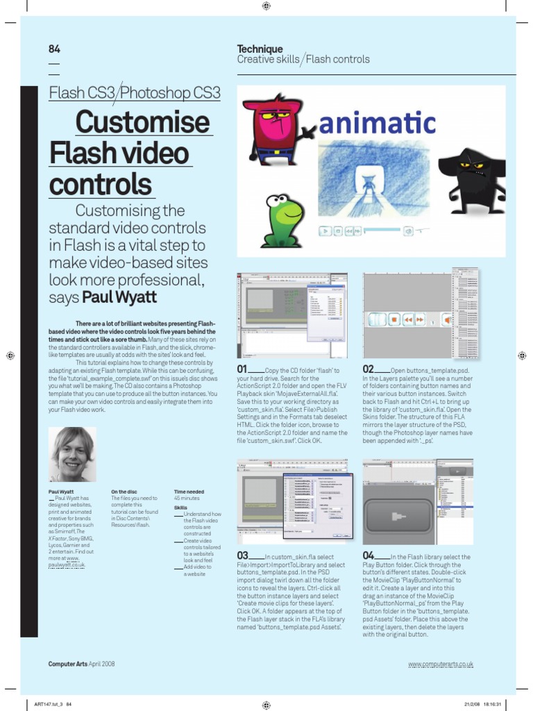 Customise Flash Video Controls: Flash CS3 Photoshop CS3 | PDF | Adobe ...
