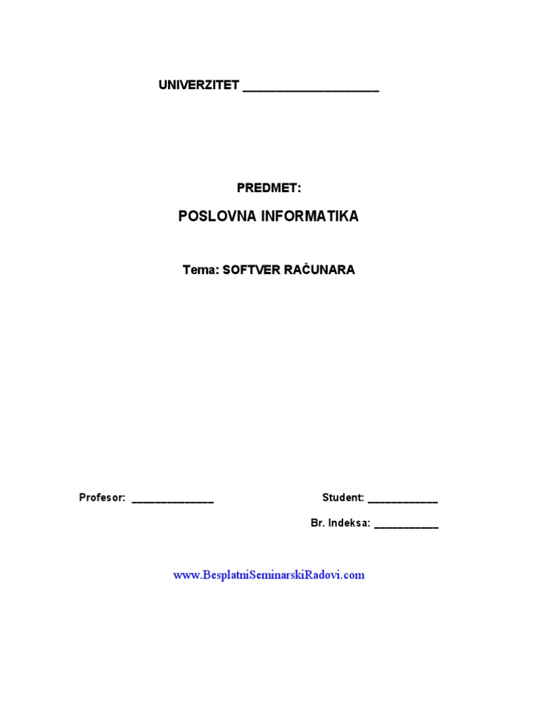 Softver Racunara | PDF