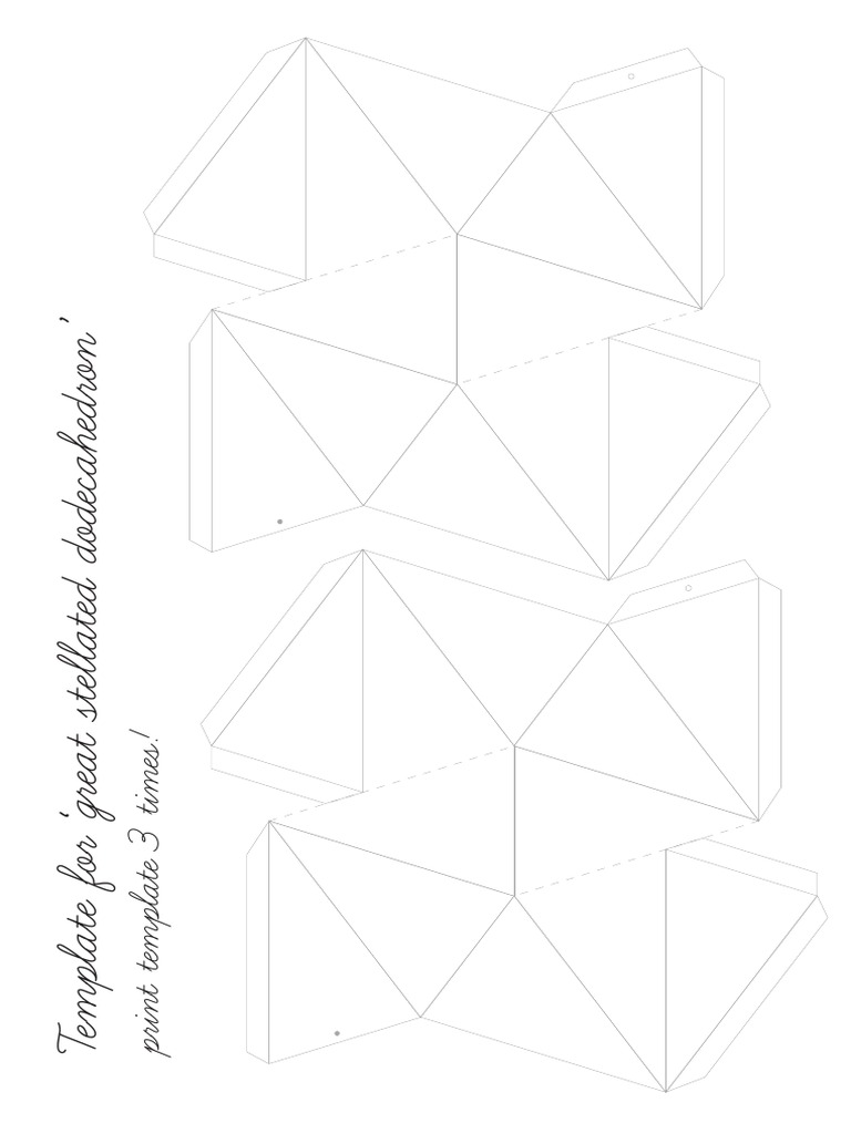 Stellated Dodecahedron Template