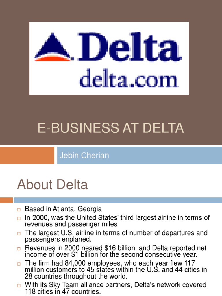 Delta Airlines E-Business Transformation | PDF | Delta Air Lines ...