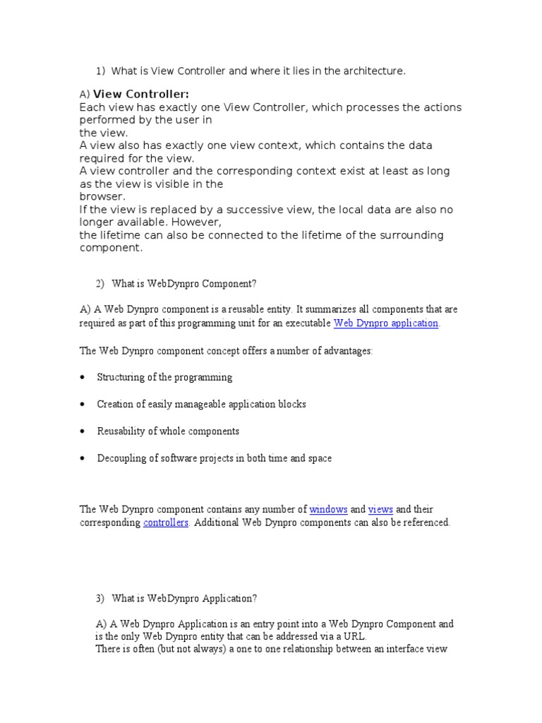 Answers 1 | PDF | Component Based Software Engineering | Application Programming Interface