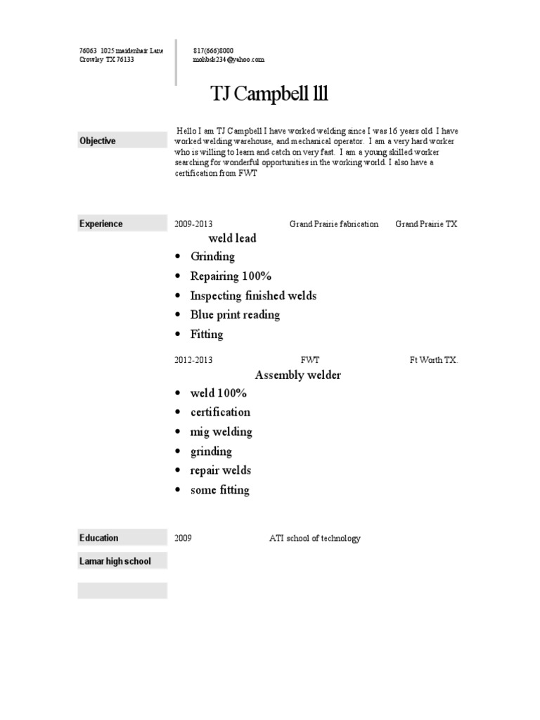 TJ Resume | PDF