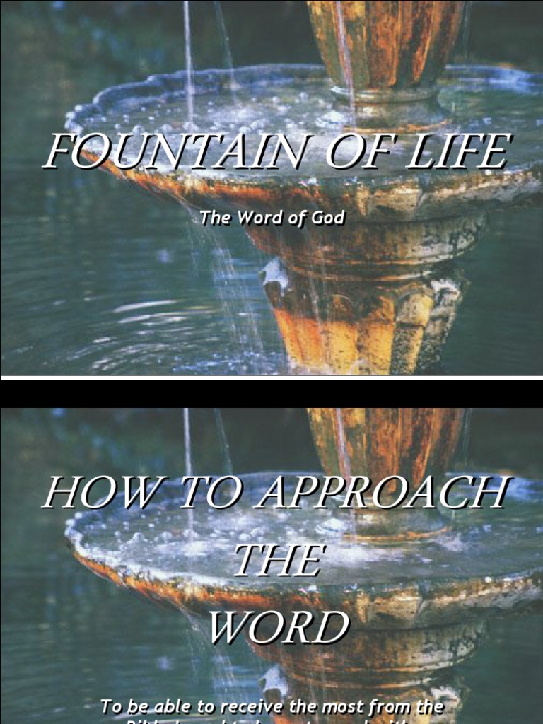 How To Approach The Word | PDF | Salvation | Sin