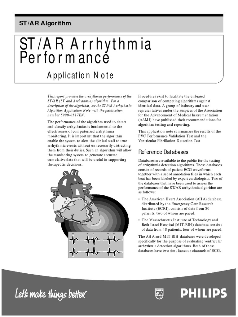 STAR Arrhythmia Performance PDF | PDF | Sensitivity And Specificity ...