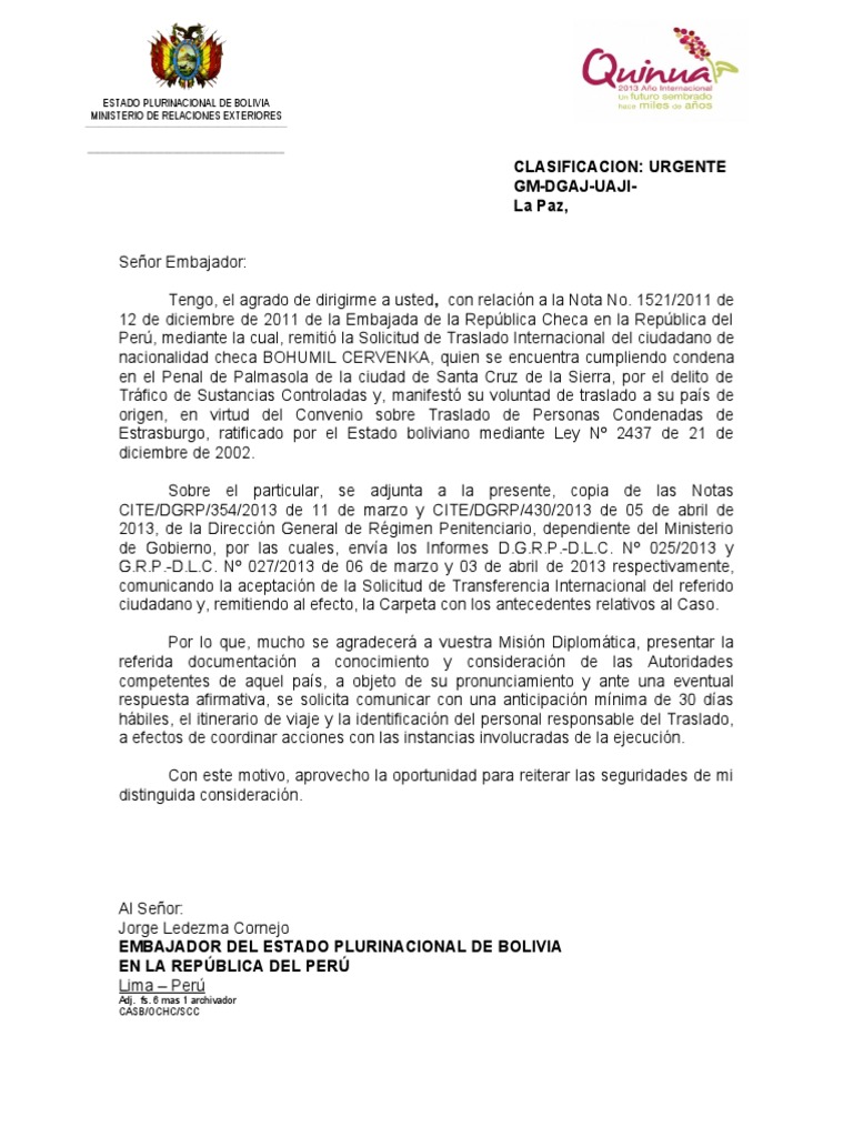 Nota Diplomatica | PDF