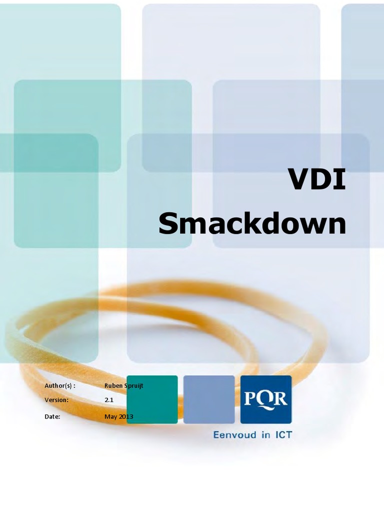 Whitepaper VDI Smackdown | PDF | Desktop Virtualization | Remote Desktop Services