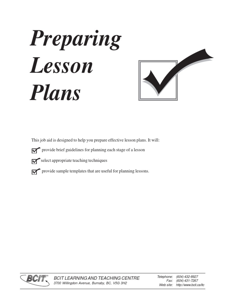 Lesson Plans | PDF | Lesson Plan | Lecture