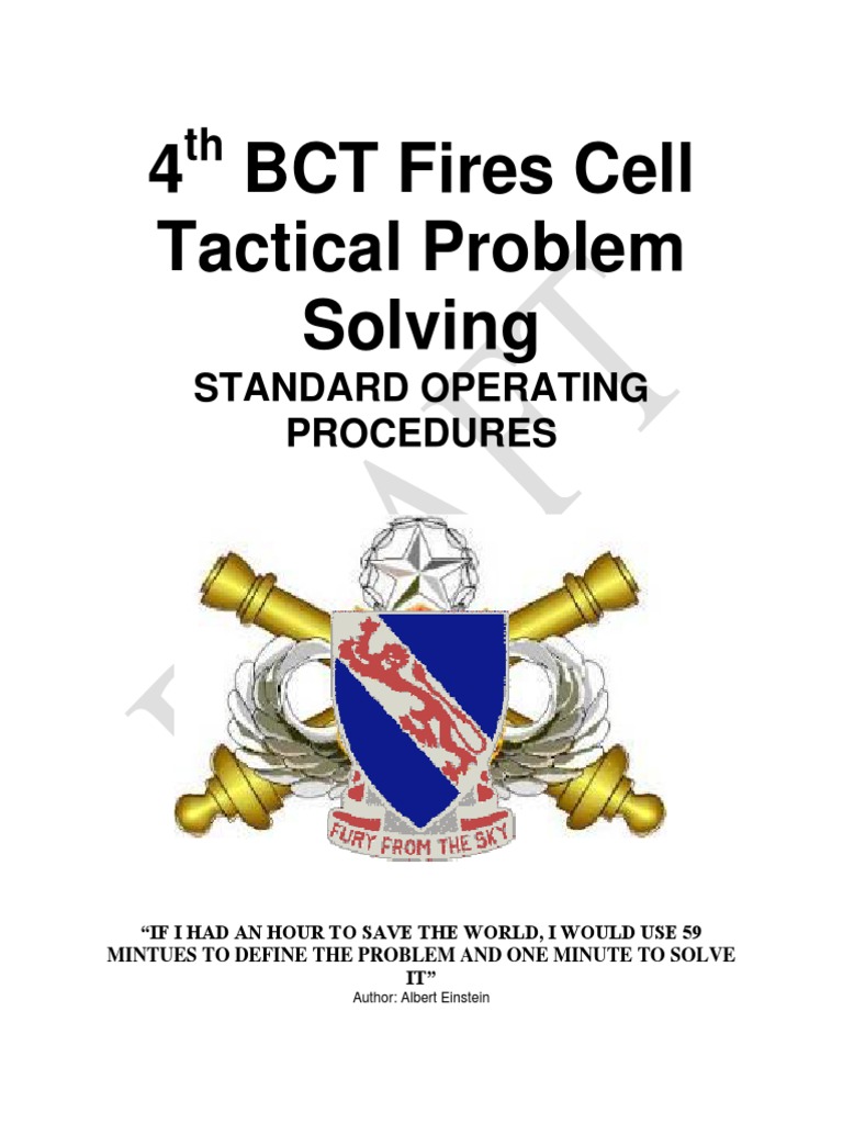 Tactical Problem Solving SOP v4 (NXPowerLite) | PDF | Staff (Military ...