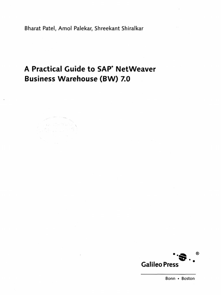 A Practical Guide To Sap Netweaver Business Warehouse Bw 70 Pdf World Wide Web Internet 