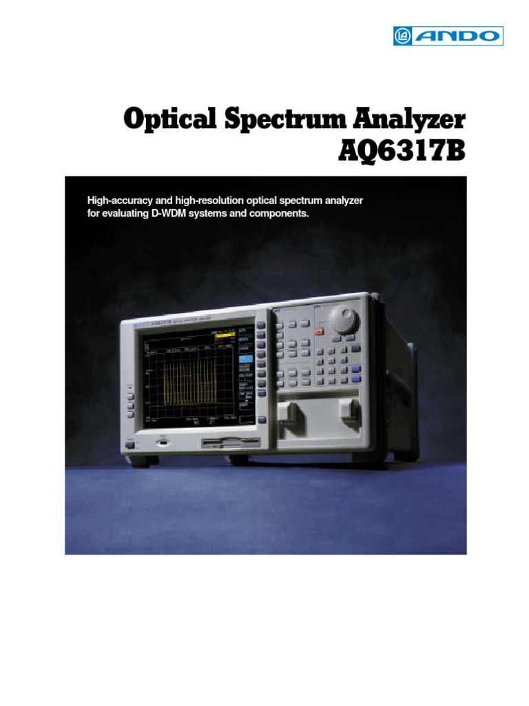 Ando AQ6317B - Optical Spectrum Analyzer PDF | PDF | Wavelength ...