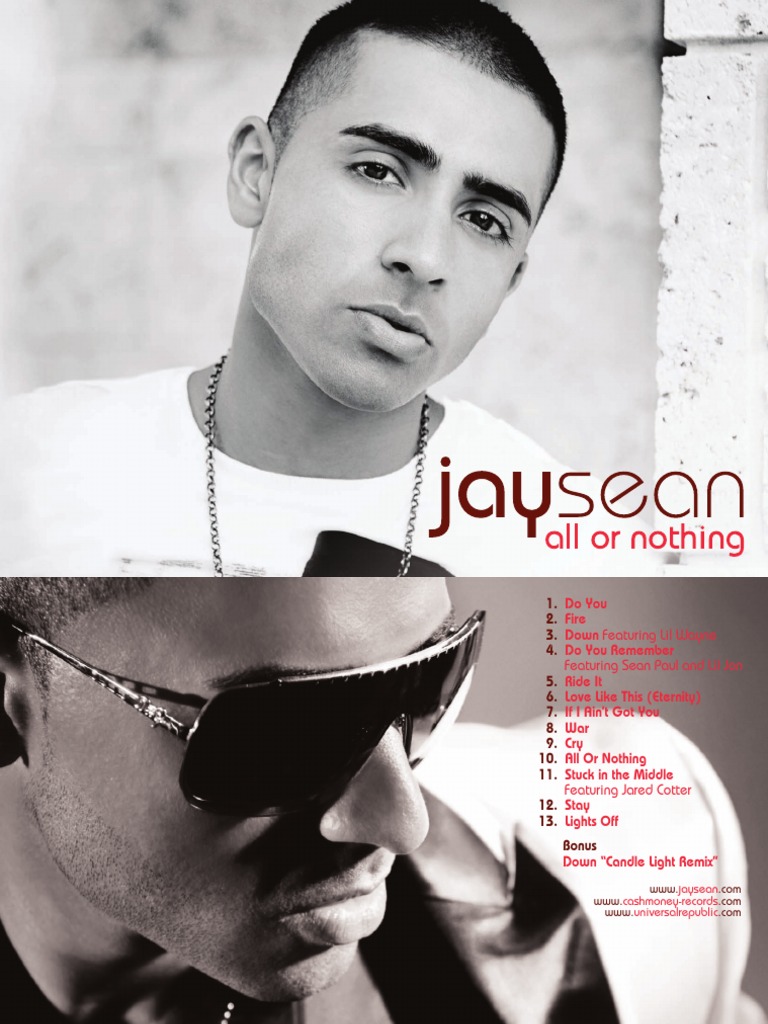 Jay Sean's "All or Nothing" Tracklist | PDF | Music Industry | Cultural ...