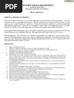Military Personnel Profile Form | PDF