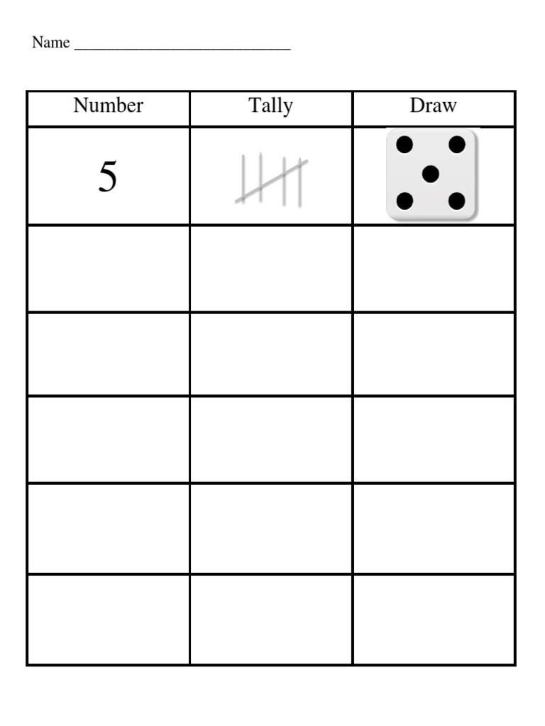Roll Write Tally Draw | PDF