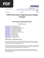 LRFD Pedestrian Bridge Example Rev | PDF | Truss | Axle
