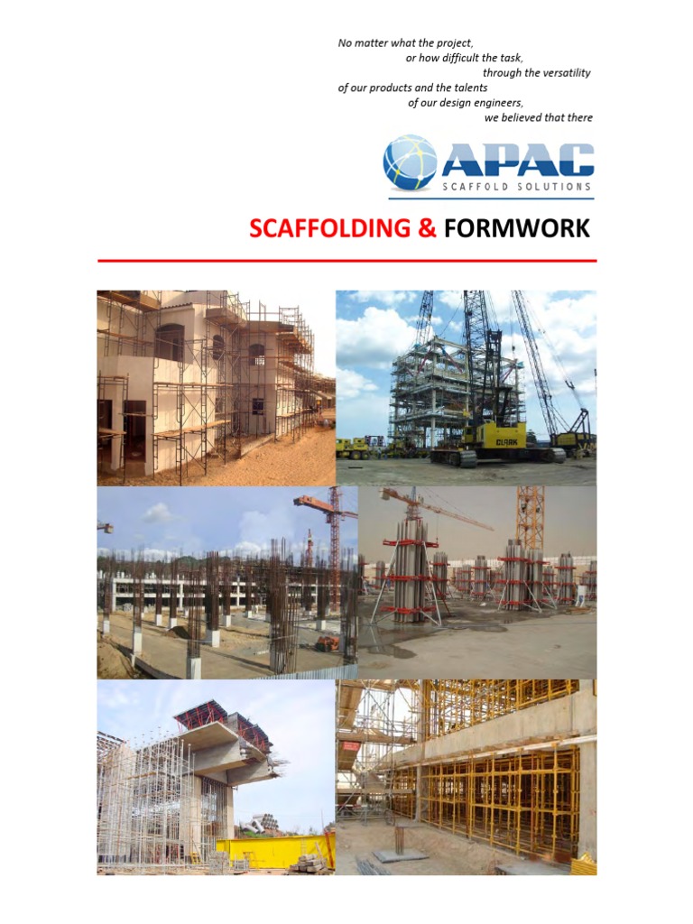 APAC Scaffold & Formwork Catalogue | PDF | Scaffolding | Engineering